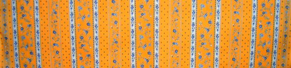 Provence fabric: Paradou jaune-bleu rayure